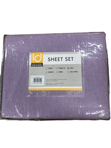 Intelligent Design Sheet Set For A Full Bed Color Purple | eBay