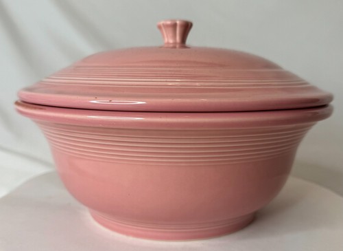 Homer Laughlin Fiesta Fiestaware Rose Pink 2 Quart Casserole with Lid ...