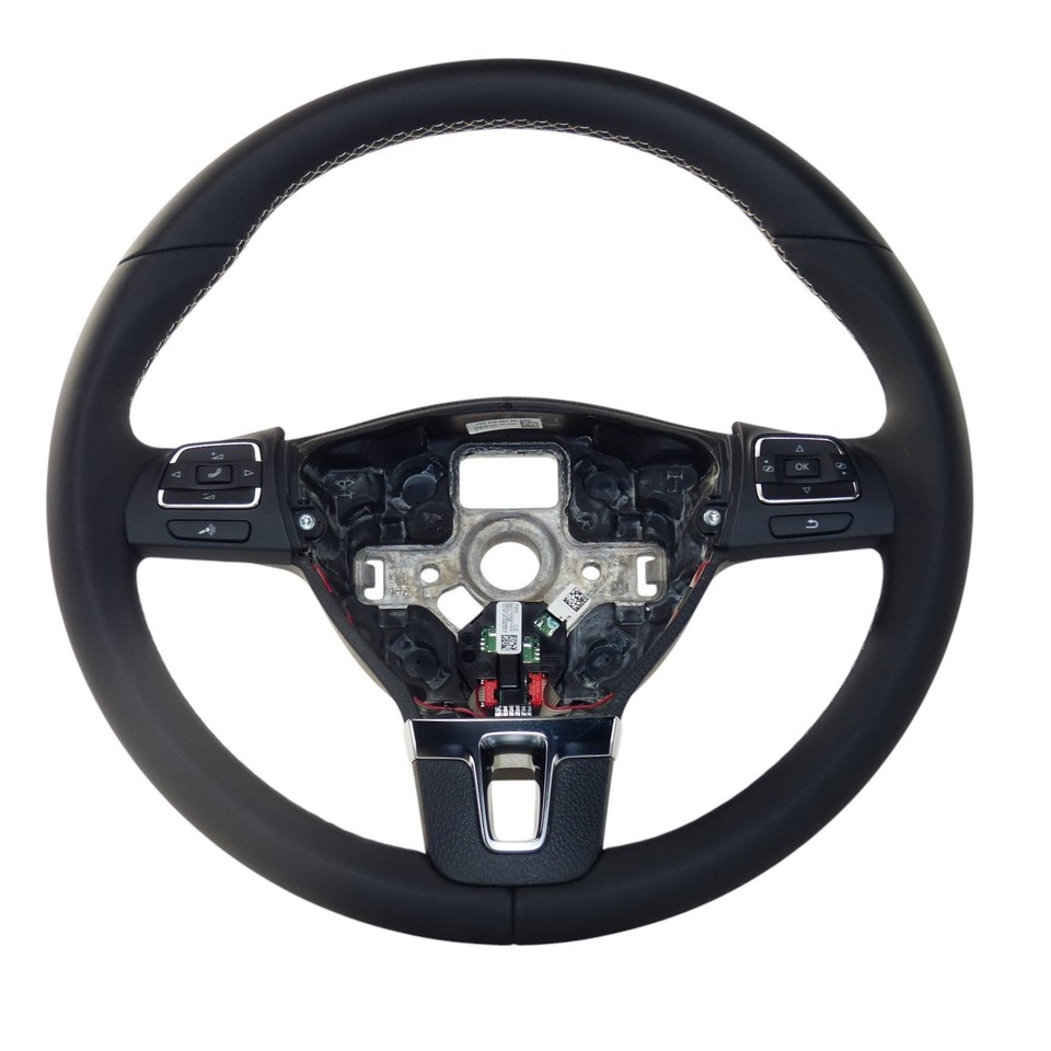 Leather Steering Wheel Multifunction VW Touran 1T3 Tiguan 5N2 Amarok ...