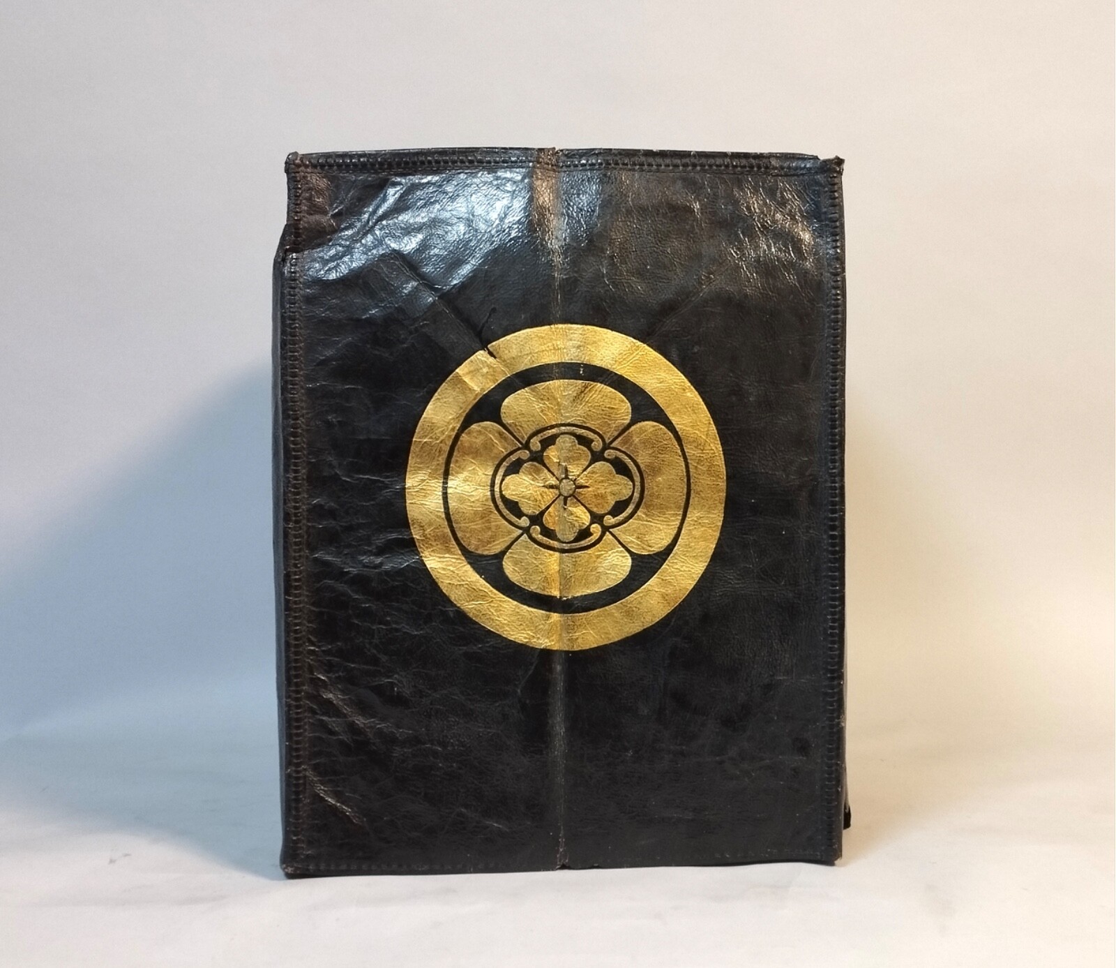 Fine samurai armor storage box leather cover. Edo,17-18th.c WW30 | eBay