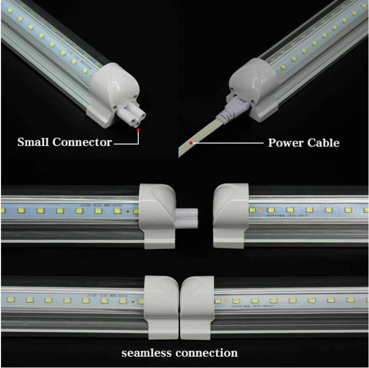 2 Pack 2FT 24W LED Tube Lights 2 Foot LED Shop Light Fixture 6500K ...