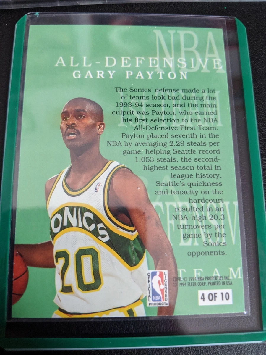 Gary Payton Sonics Defense