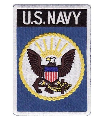 U.S. Navy Logo Rectangle Patch, Military Patches | eBay
