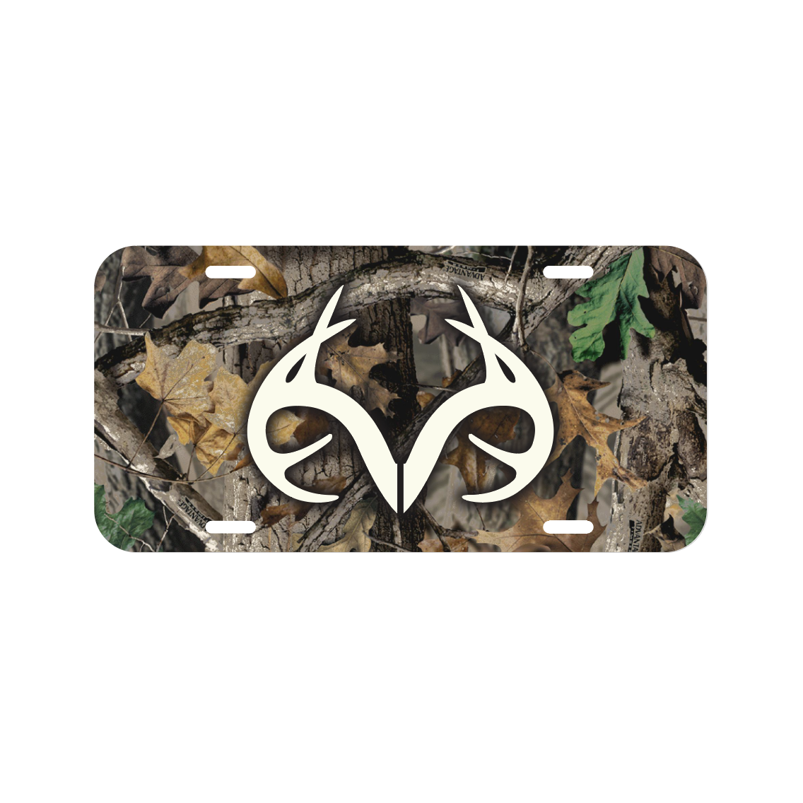 Antlers Realtree Vehicle License Plate Auto Car Offroad CAMO Camouflage ...