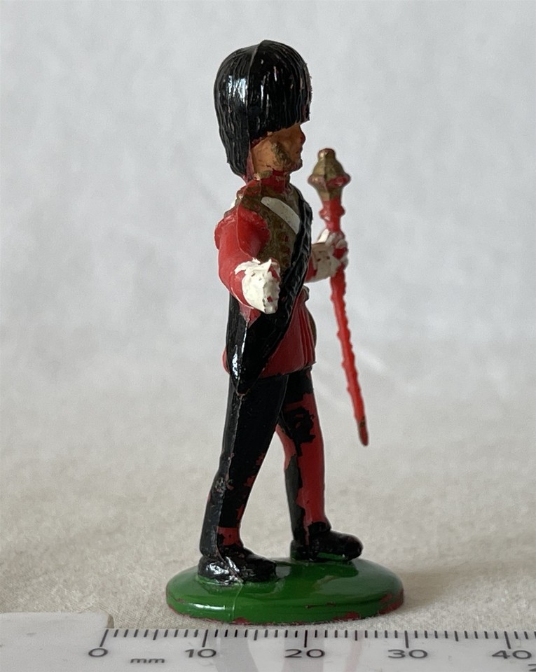 Vintage Plastic British Drum Major Toy Soldier Charbens Britains Era ...
