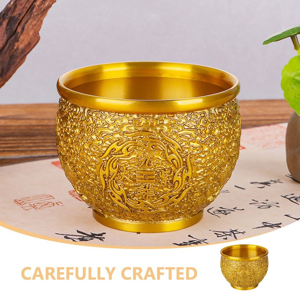 Wealth Luck Bowl Brass Storage Basin Fortune Bowl Brass Treasure Bowl ...