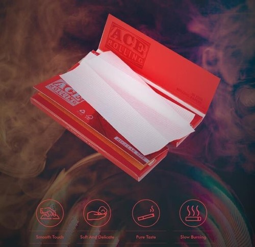 ACE Rolling Cigarette Papers regular 20 booklets slow burn | eBay