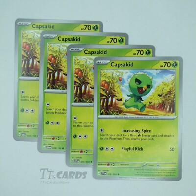 Capsakid 028/198 x4 - 4x Playset Pokemon Scarlet & Violet Base Set - 4 ...