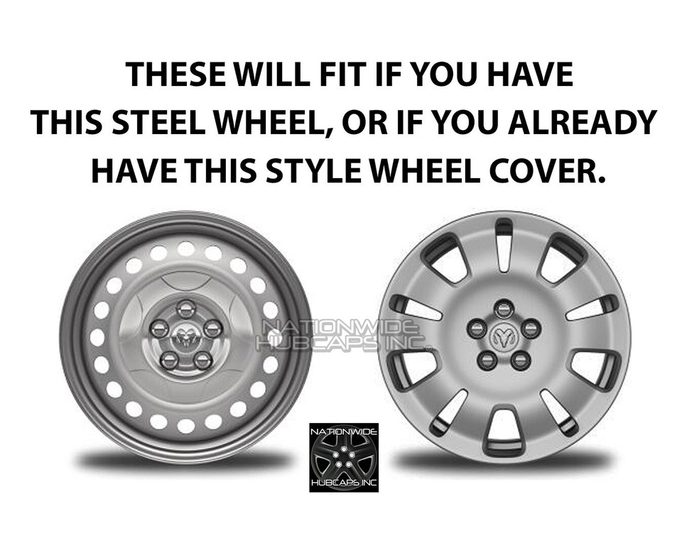 4 fit RAM PROMASTER CITY 2015-2022 Cargo Van 16" Full Wheel Covers Rim ...