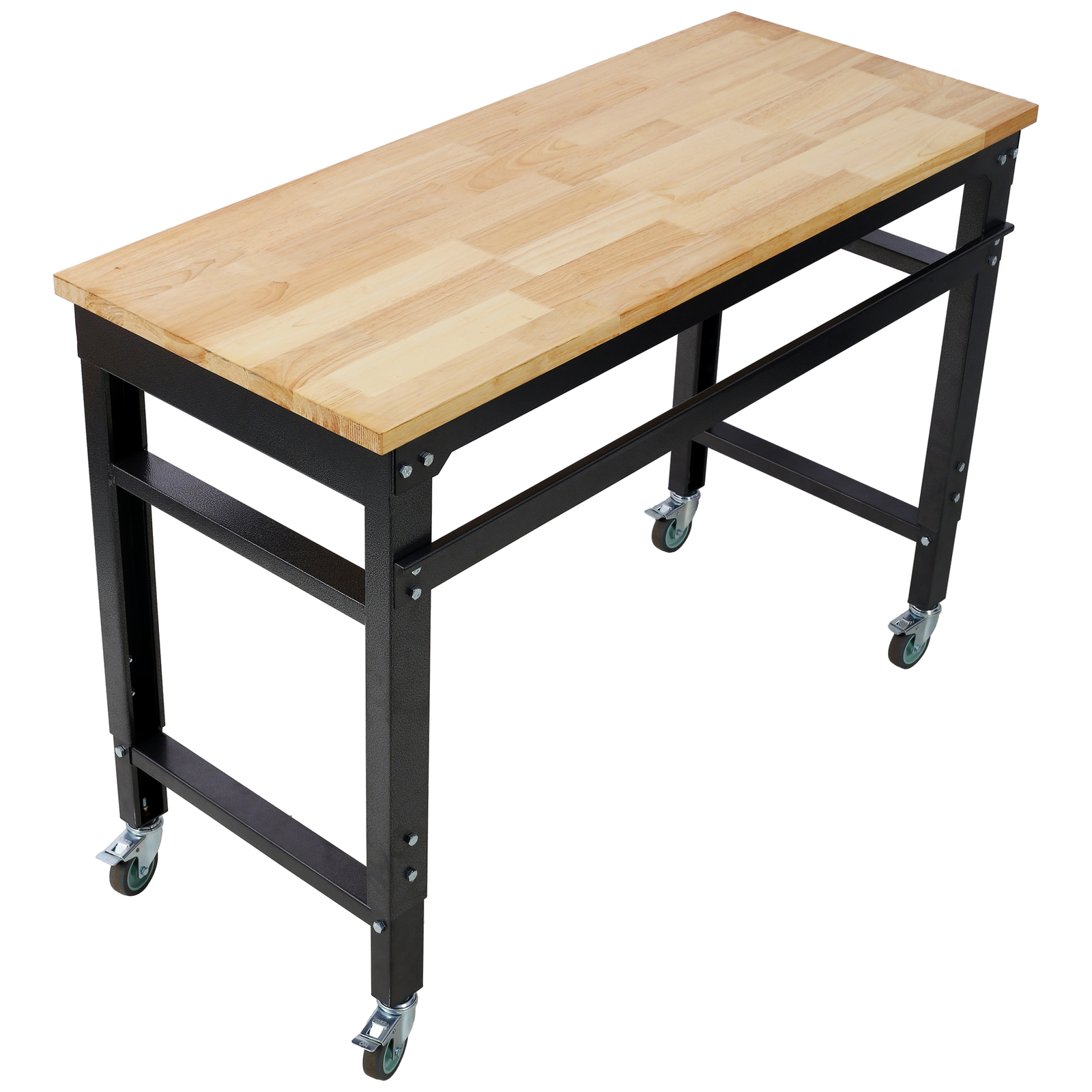 48" Wide Rolling Workbench Adjustable Workshop Tool Bench for Garage ...