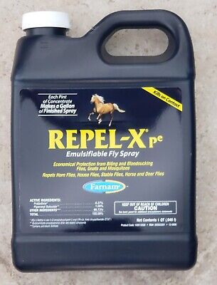 Farnam Repel-X Pe Emulsafiable Fly Spray HORSES. Concentrate 32 Oz.EPA ...