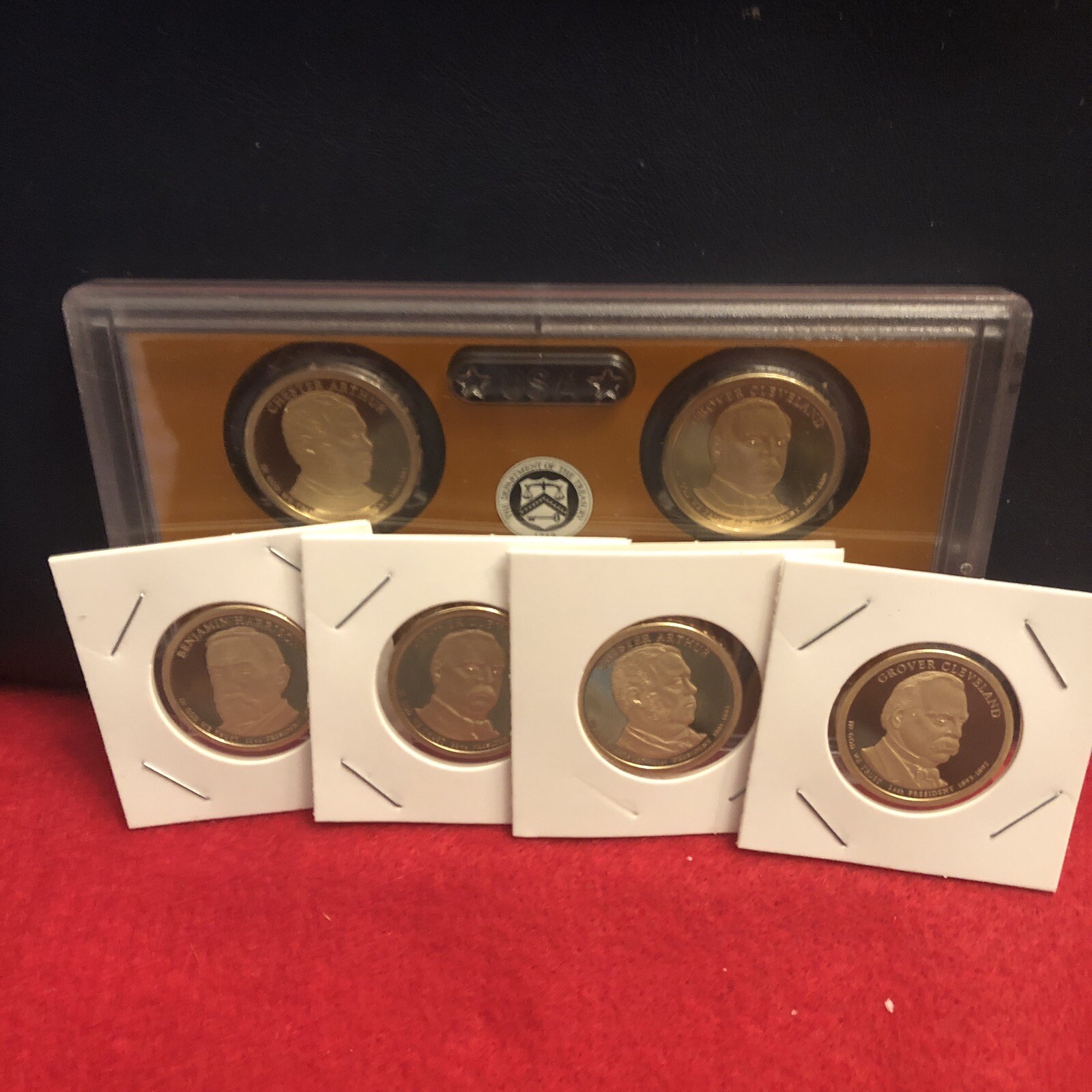 2012 S Presidential PROOF SET complete set of 4 coins - coins only / no ...