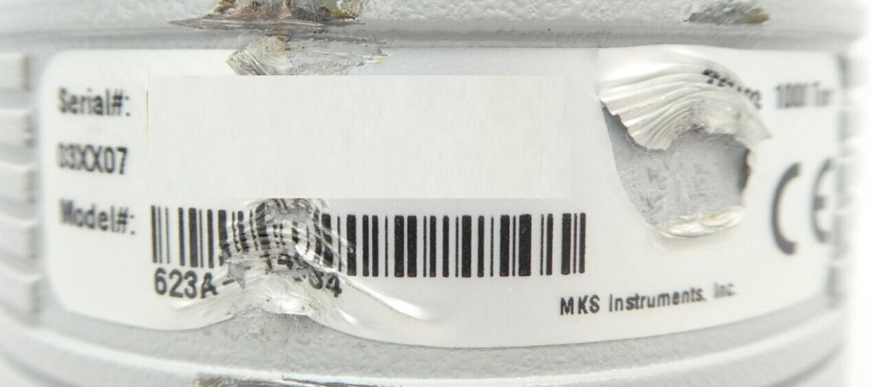 MKS Instruments 623A-14934 Baratron Manometer Bent Stem Tested Working ...