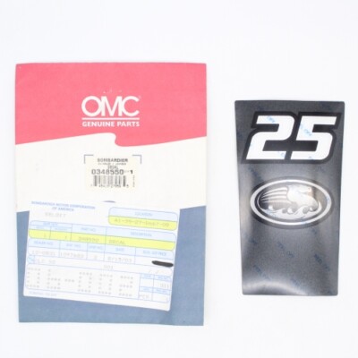 OMC Decal Part Number - 0348550 | eBay