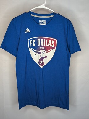 FC Dallas MLS Adidas Short Sleeve Big Logo Go To T Shirt SMALL | eBay