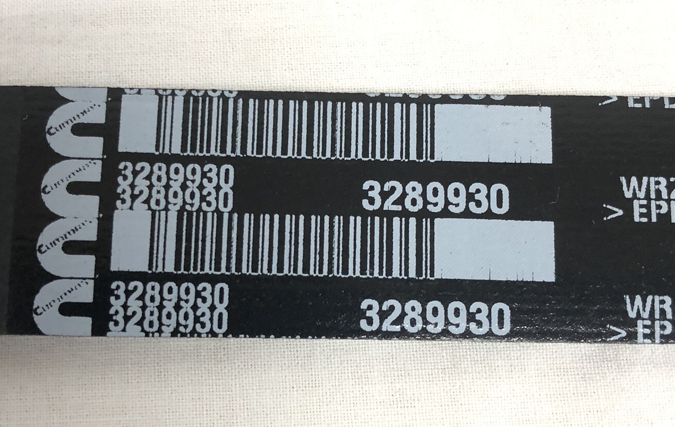 Cummins Ribbed Fan Belt 3289930 New See Photos Water Pump Drive | eBay