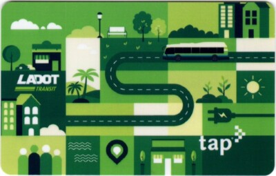 Metro TAP Card LADOT TRANSIT Los Angeles Bus Subway Rail Train Fare ...