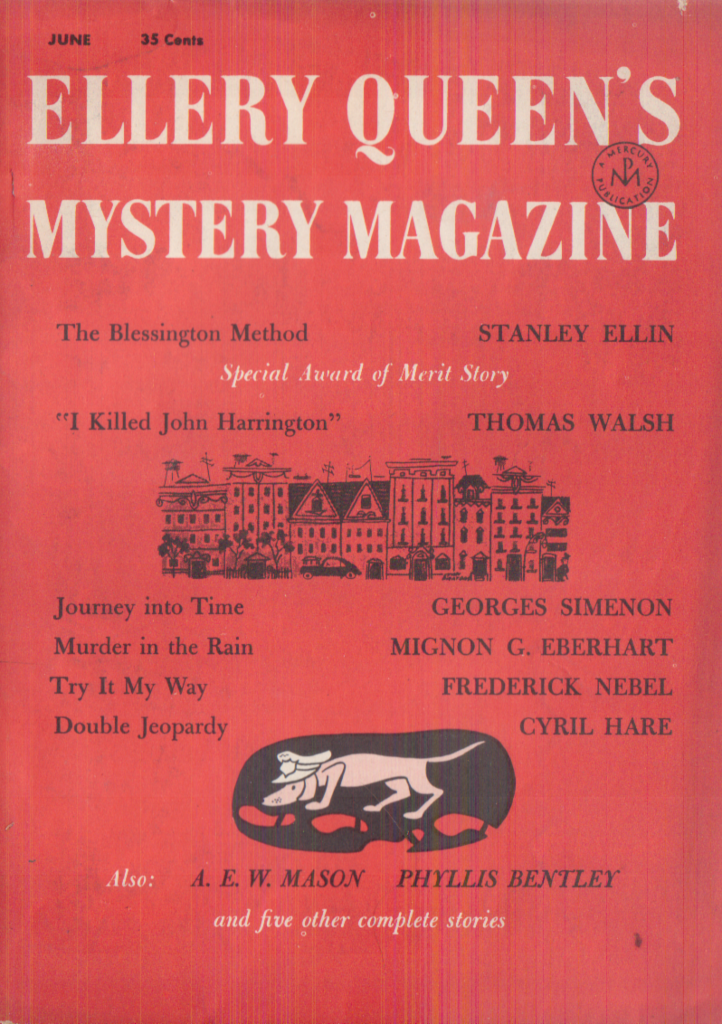 Ellery Queen's Mystery Mag June 1956 - Frederick Nebel, Stanley Ellin ...
