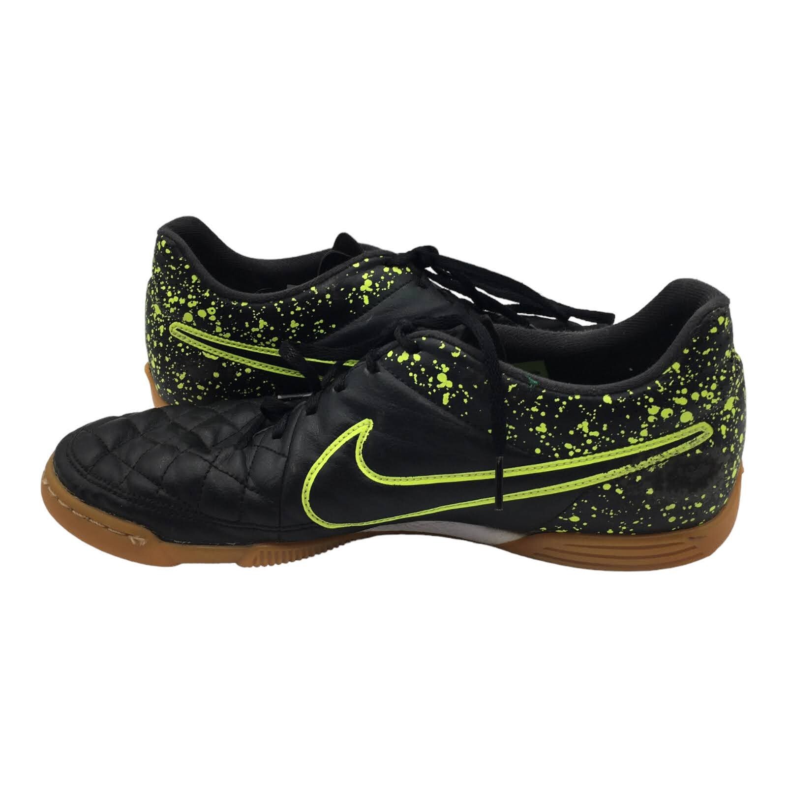 Nike Tiempo Rio II IC 631523-007 Black Soccer Cleats Shoes Sneakers Men ...