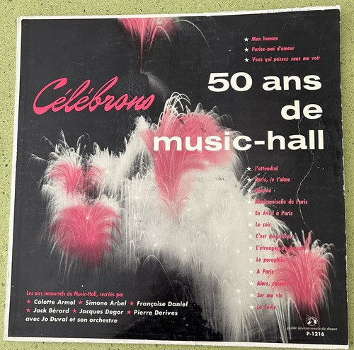 50 ans de Music hall Jo Duval Bérard Arbel Derives Disque 33 tours ...