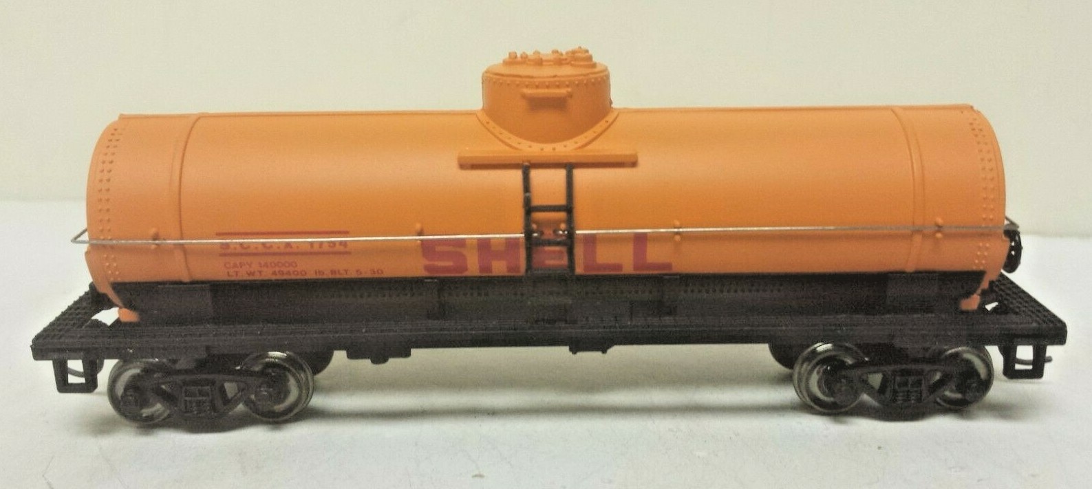Shell Railroad 40' Single Dome Tank Car 1754 Bachmann Silver 17834 RTR ...