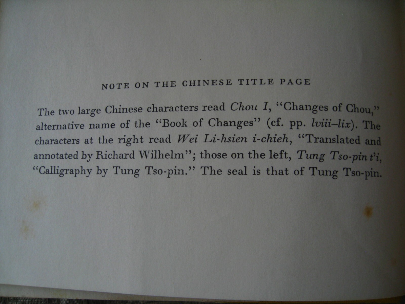 Cary F. Baynes, Richard Wilhelm - The I Ching or Book of Changes ...