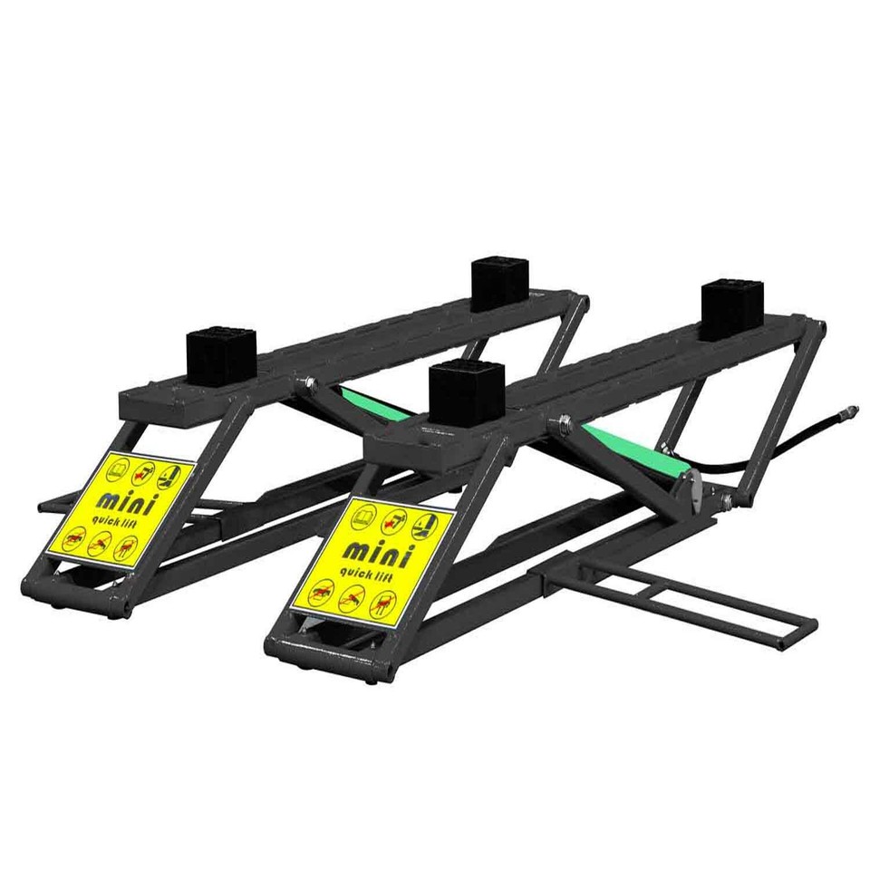 Mini Scissor Quick Garage Car Lift Low Profile 6200 LB Capacity ...