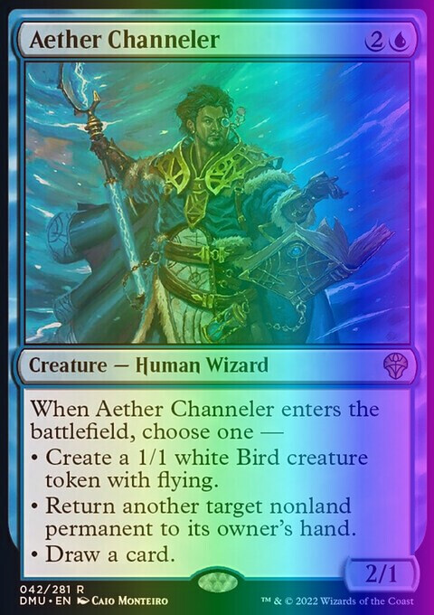 MTG Magic the Gathering Aether Channeler (42/552) Dominaria United NM ...