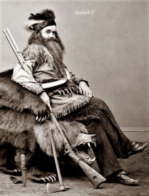 Old West Photo/Early 1900's Scout, Guide, Trapper SETH KINMAN/4x6 B&W ...