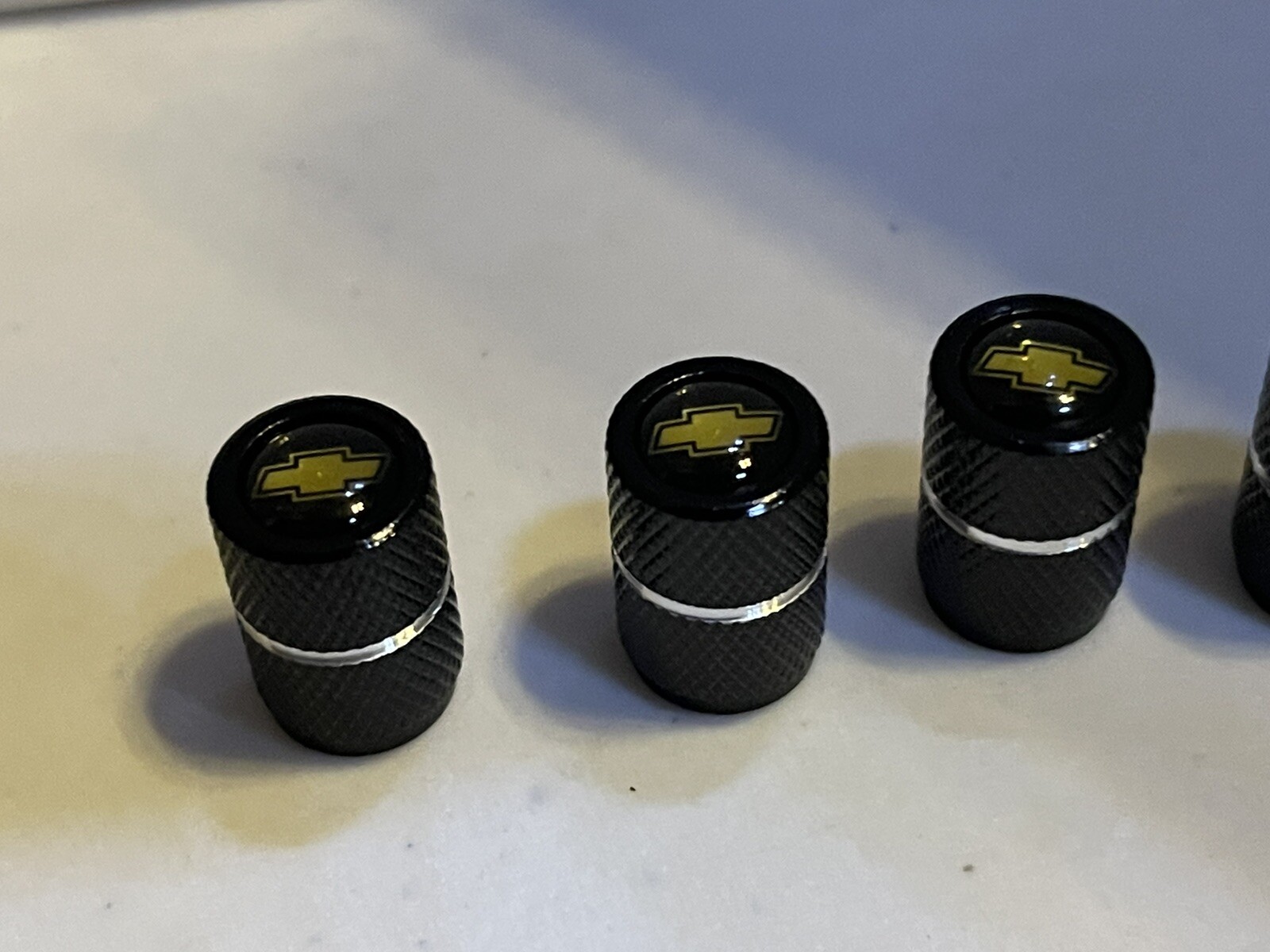 Chevrolet Black Logo in Black on Black Aluminum Tire Valve Stem Caps ...