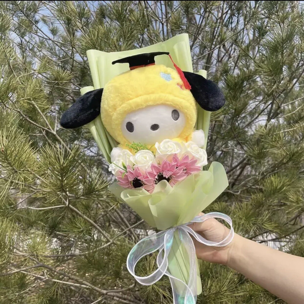 EASTER SANRIO HELLO KITTY POCHACCO BOUQUET FLOWERS GF LOVE GRADUATION ...