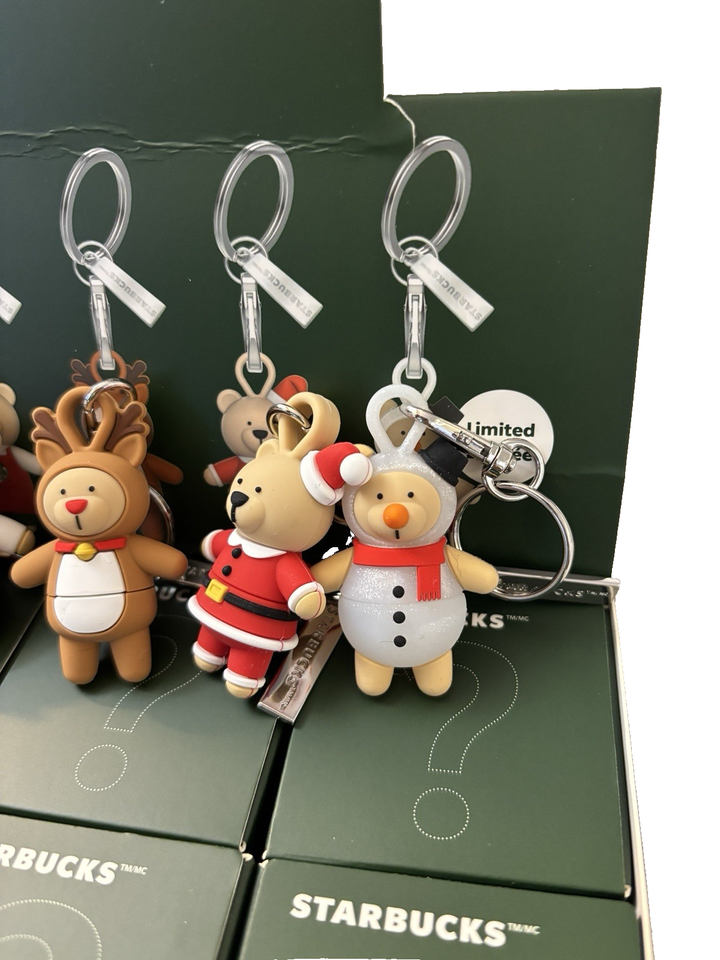 Starbucks 2025 Holiday Barista Bear Stopper Opened Blind Box Know What ...