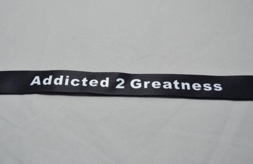 Black Lanyard " Addicted 2 Greatness " Motivation ID Badge Key ...