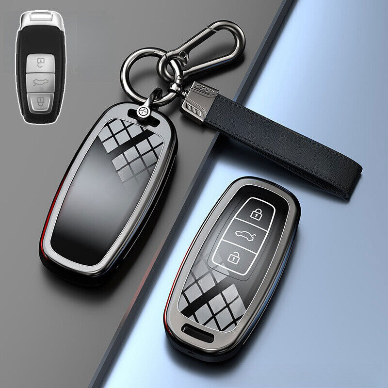 Zinc Alloy TPU Car Key Fob Case Cover For Audi A3 SQ8 A6 A7 A8 S8 Q8 S3 ...