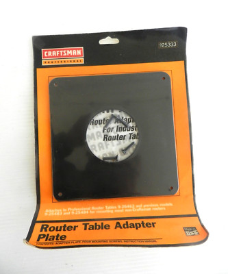 Craftsman Professional Router Table Adapter Plate 25333 USA -NEW | eBay