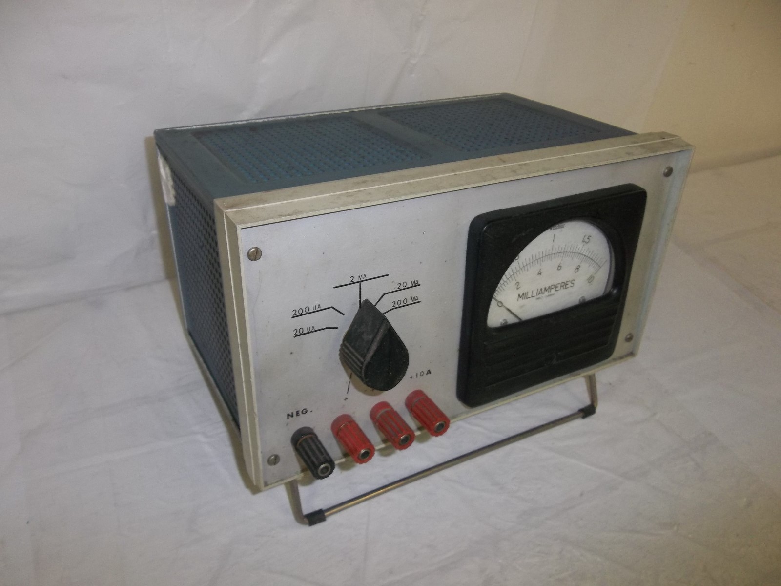 WESCHLER 10 MILLIAMPERES AMP METER AMMETER PANEL AC OHM RADIO TEST ...