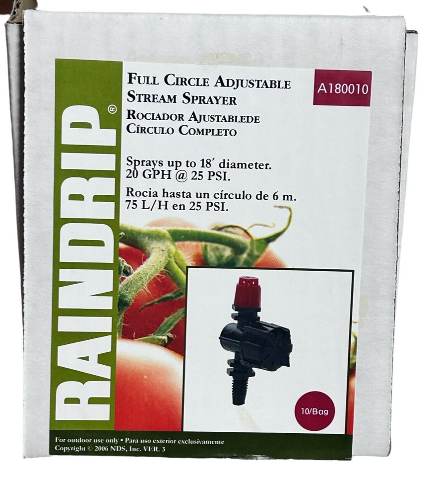 (3) A180010B Full Circle Adjustable Sprayer RainDrip Drip Irrigation ...