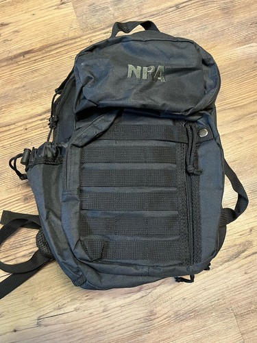 Black NRA Hunting Tactical Bag Backpack Multiple Zippered Pockets | eBay