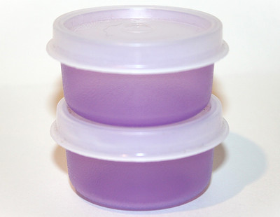 Tupperware Smidgets Set of 2 Little 1 oz Mini Storage Containers Sheer ...