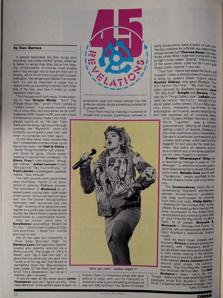 Creem Magazine September 1985 Robert Plant, Giuffria, Sade, R.E.M ...