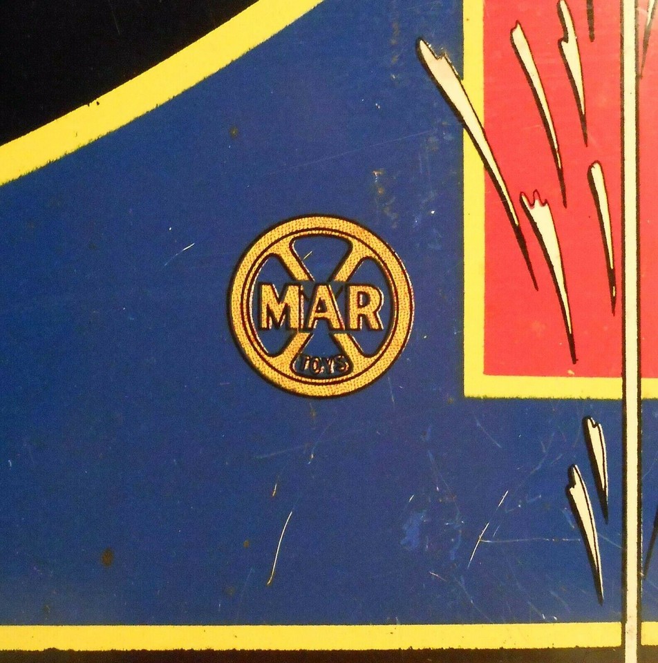 MARX TOYS 'MIDWAY SHOOTING GALLERY' VINT LG LITHO'D ENML MGNTC DART TIN ...