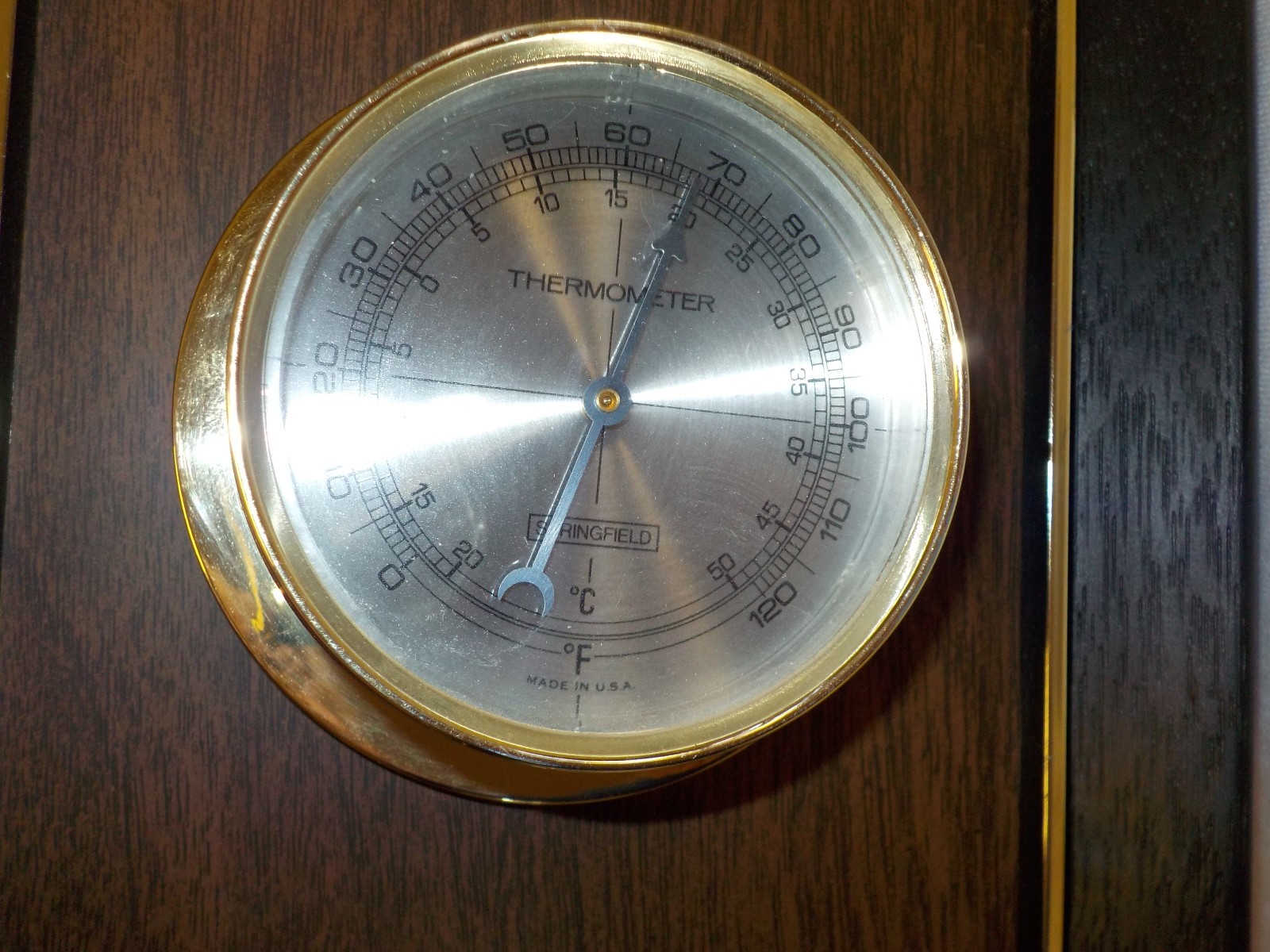 Springfield Weather Station Thermometer Barometer Hygrometer Vintage 18 ...