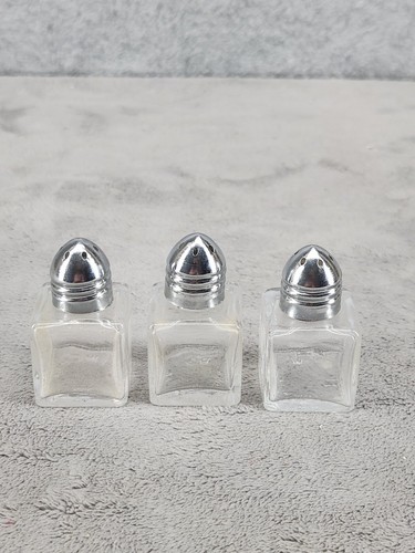 Lot Of 3 Mini Cube Salt And Pepper Shakers 2" Tall | eBay