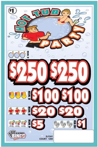 NEW pull tickets HOT TUB PARTY - Instant Tabs | eBay