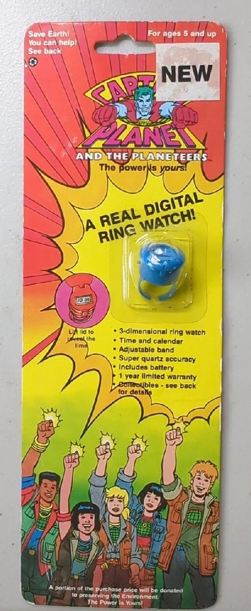 Captain Planet Characters Toy Rings