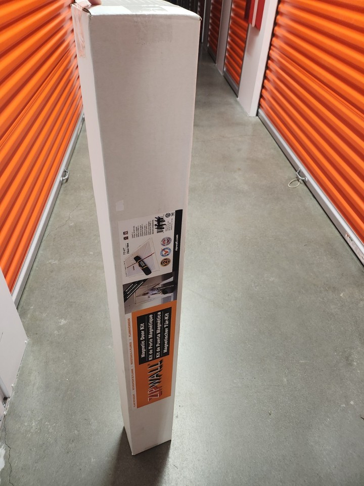 Zipwall MDK Magnetic Dust Barrier Door Kit, 7 Ft 2” Height, White ...