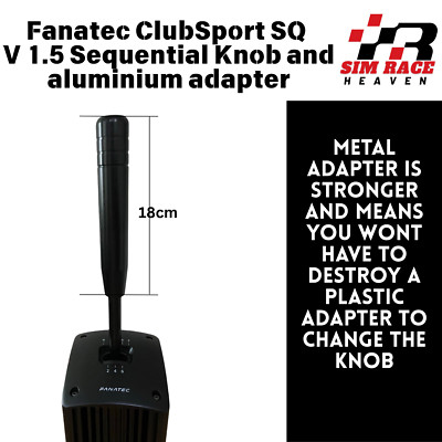 Sequential Shifter knob and METAL adapter fits Fanatec Clubsport Gear ...