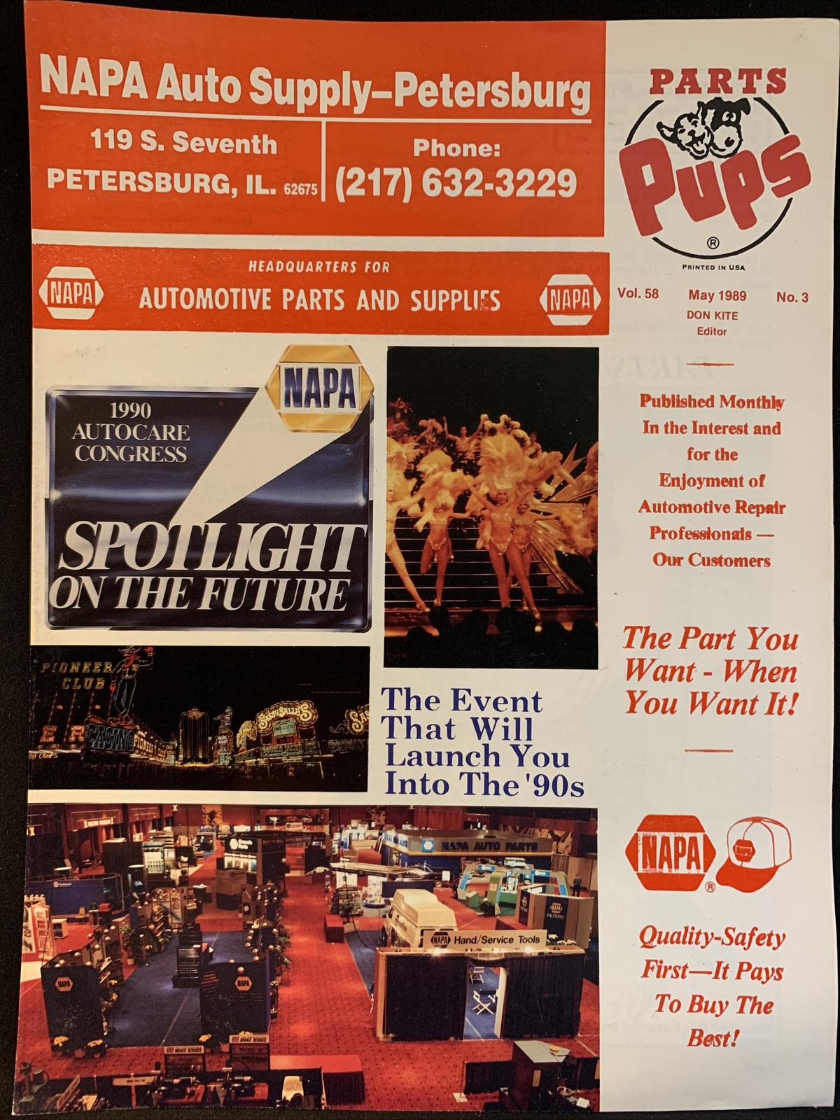 Parts Pups NAPA Auto Newsletter Magazine / Jokes / Models / May 1989 | eBay