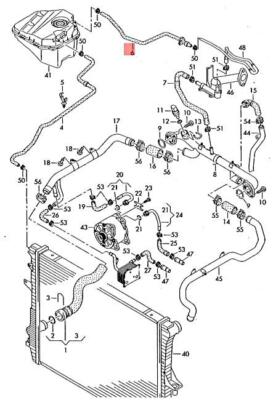 Genuine VW AUDI Touareg Q7 7L6 7LA 4LB Coolant Hose 7L8122447D | eBay