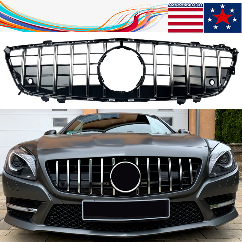 2013-2016 Benz R231 SL SL400 SL500 SL550 GT Front Upper Grille For Benz ...